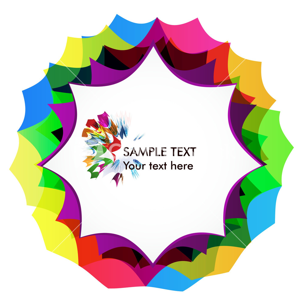 Abstract Colorful Frame Vector Illustration