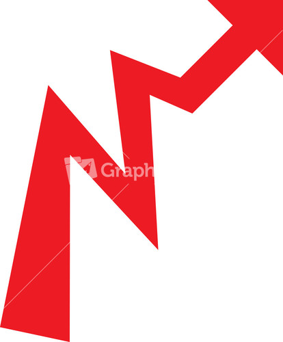 Zig zag arrow clip art