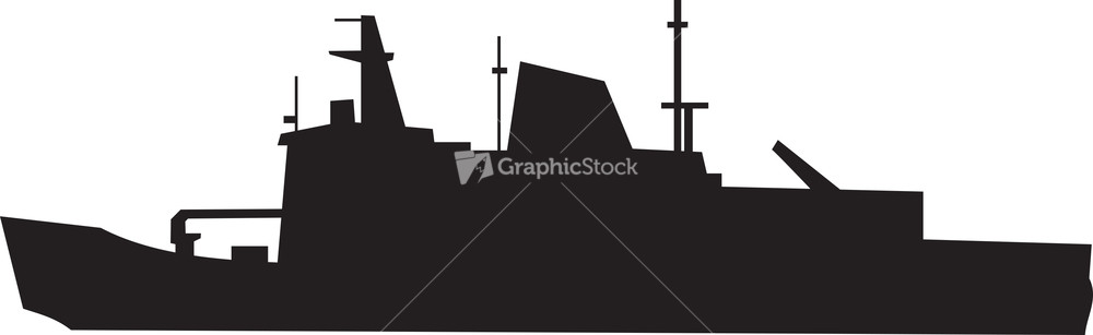Navy Ship Silhouette