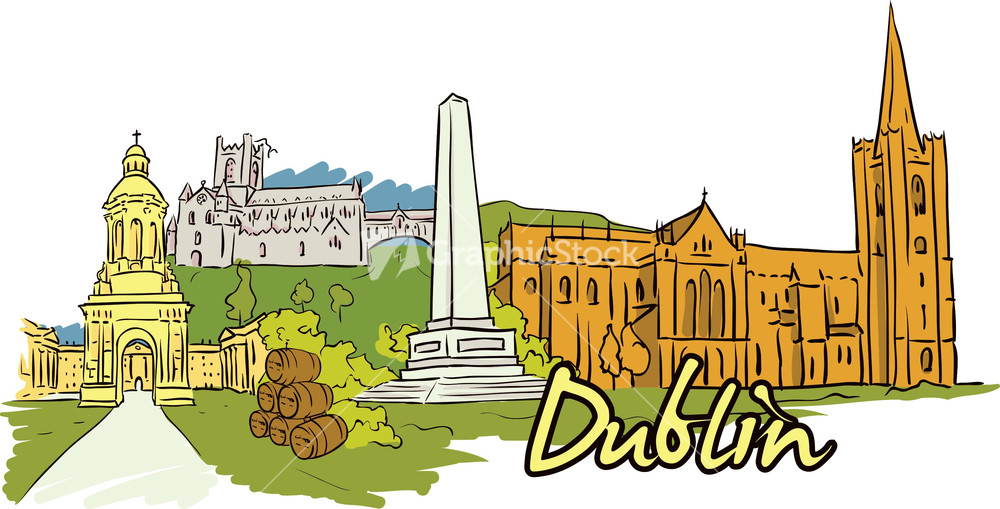 Dublin Vector Doodle