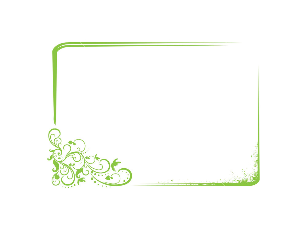Green Corner Border