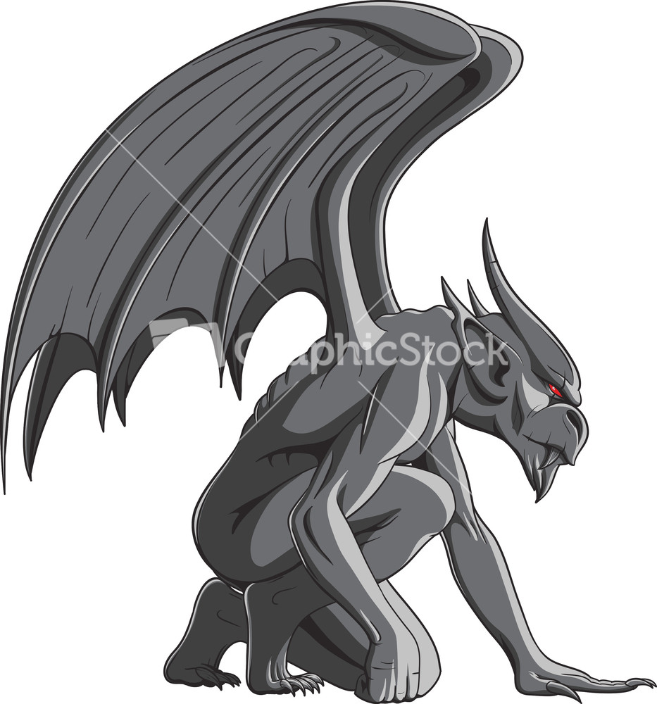 Gargoyles Vector Element Stock Image