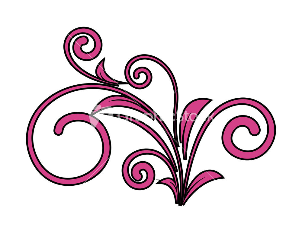 Retro Flourish Design Stock Image