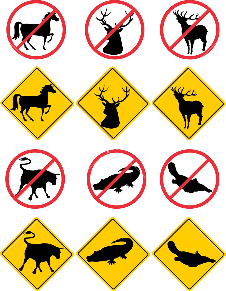 Wildlife Symbols Signs
